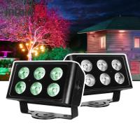 China 6x5W IP65 Waterproof RGBW 4IN1 Outdoor Landscape Led Flood Light DM512 Control for sale