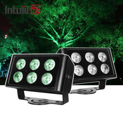 China 6x5w RGBW 4 in 1 LED Flood Light IP65 Waterproof Flat Spotlight Outdoor Performance Background DJ Disco Stage Par Light for sale
