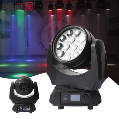 China Led 12x10W 4in1 RGBW Washer Zoom Moving Head Stage Light For DJ Disco Night Club Wedding Church Theater Party for sale
