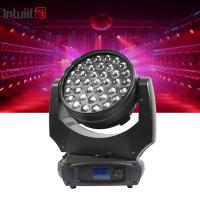 China 37x10W RGBW 4in1 Led Wash Stage Lighting DMX Professional Dj Lights 370W Zoom Moving Head Light For Party for sale