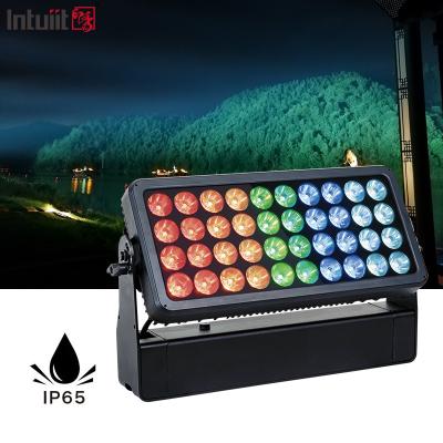 China 40x10W RGBW Waterproof Wall Wash Building Light Led Flood Light IP65 City Color Stage Lights For Church for sale