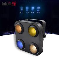China Ip65 4x90w Amber+Warm White RGB Led Cob Audience Blinder Light Outdoor Waterproof 4 Eyes for sale