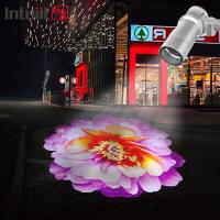 China LED 60W Outdoor Waterproof Logo Gobo Projector Rotating Logo Projection Led Gobo Projector for sale