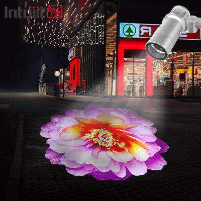 China LED 60W Outdoor Waterproof Logo Gobo Projector Rotating Logo Projection Led Gobo Projector for sale