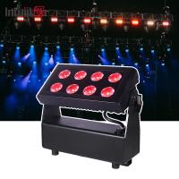 China 8x15w RGBW DMX512 IP65 Waterproof DJ Wedding Stage City Color Wall Washer Outdoor Flood LED Wash Light for sale