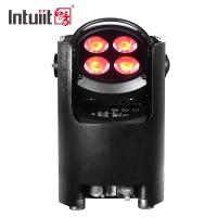 China Battery Powered Up Light 4*12W RGBW 4in1 LED Uplights Battery Par Light for Dj Club Party Wedding Stage for sale