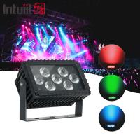 China 7x3W RGB Outdoor Led Flood Light 25 Degree Wall Washer DMX Control for sale