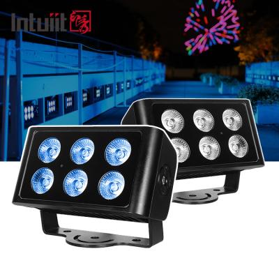 China Building Facades 6x5W IP65 LED Architectural Decorative Light Narrow Beam Lamp Square Outdoor Spotlight Floodlight for sale