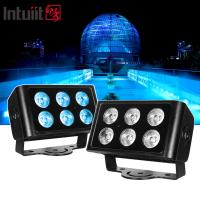China 6x5W Outdoor IP65 Square DMX RGBW LED Flood Light For Building Facade LED Wall Washer Floodlight for sale