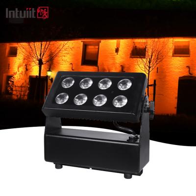 China Waterproof Battery Powered Wireless City Color Wash Lighting Projector 8X15W RGBW Leds Led Stage Lights for sale