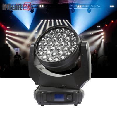 China LED Wash 37x10W Zoom Stage Lighting DMX Beam Wash Moving Head Lights for sale