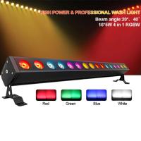 China 16x5W RGBW 4in1 LED DJ Wash Bar Light Wall Washer Disco Stage Light Equipment for sale
