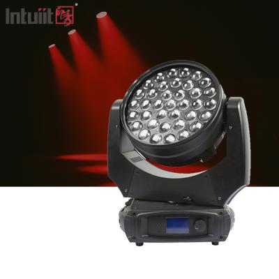 China 37x10W Zoom Beam Wash Moving Head Light For Stage Lighting Effect With RGBW 4in1 LED And DMX Control Dj Disco And Nightclub for sale