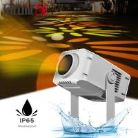 China 100W Outdoor Advertising LED Gobo Logo Projector Light Rotating Waterproof DMX512 Control Aluminum Beam Projector IP65 Rated for sale