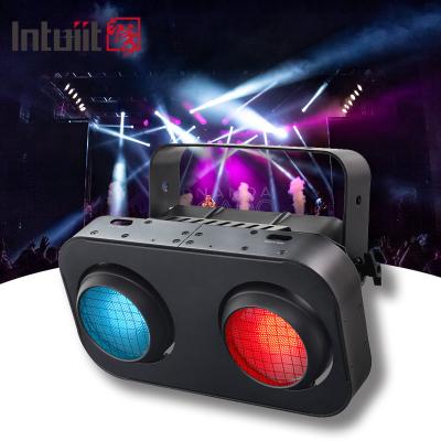 China 200W 2 Eyes COB Warm White Stage Light 2in1 Outdoor Audience Blinder Effect LED Stage Light for sale
