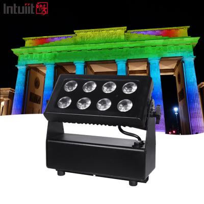 China IP65 Waterproof 8x10w Wireless Battery Powered Par Uplight Dmx Stage Led Wall Washer Light for sale
