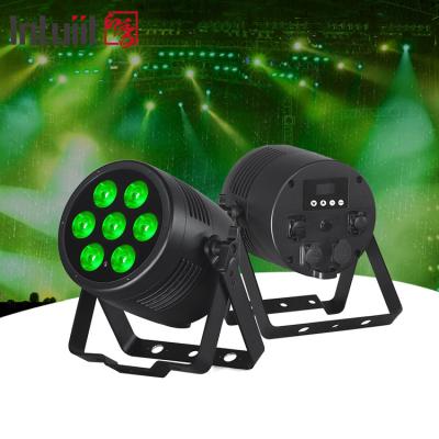 China Waterproof Wireless DMX Outdoor 7x20W RGBWA UV 6in1 IP65 LED Par Light Uplight Exterior for sale