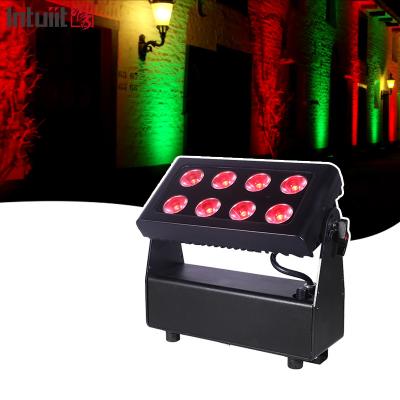 China 8X15W City Color Light RGBW 4in1 IP54 Waterproof Wall Washer Light For DJ Bar Outdoor Concert Stage Battery Powered for sale