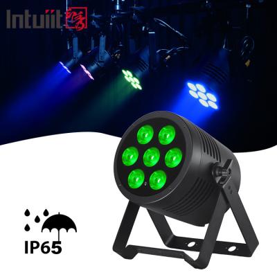 China RGBWA UV 6 in 1 Waterproof 7x20W Par Light Waterproof LED Par Light Outdoor IP65 Par Light DJ Stage for sale