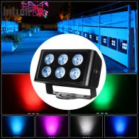 China Outdoor Waterproof 6x5W City Color LED Wall Washer Light 4in1 RGBW Floodlight for Hotels & Buildings DMX512 Control Mode for sale