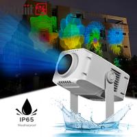 China 100W LED Rotating Advertisement Logo Light Outdoor IP65 Waterproof Custom Pattern Gobo Projector for sale