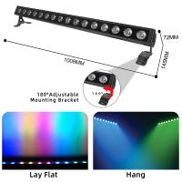 China 16*5W Led Wall Washer Light Rgb Dmx IP65 Aluminium Housing Outdoor Waterproof Wall Wash Lighting DMX512 Outdoor Building Lighting for sale