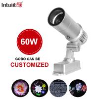 China Customizable 60W LED Gobo Logo Projector Outdoor IP65 Rotating Advertising Projection Light for Restaurant Bar Street Shop for sale