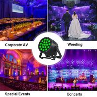China Outdoor IP65 Waterproof LED Par Light 18x20W RGBWA UV 6in1 Professional Stage Wash Lighting DMX DJ Can for Events Stadium Club for sale
