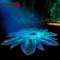 China Custom Advertising Lights Gobo Projector logo Projector Outdoor Led Sign Light 200w Ip65 for sale