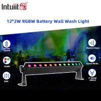 China IP20 Battery Power 12x2W 0.5m 4in1 Led Wall Washer Lights Stage Light for sale