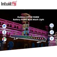 China Battery Power 24x2W DMX512 LED Wall Washer IP65 Waterproof with RGBW Effects for Commercial Outdoor Lighting for sale