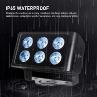 China IP65 Waterproof 6x5W LED DJ PAR Wall Washer Floodlight Aluminum Body Outdoor Lighting for City Color Decor and Building for sale
