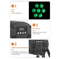 China Super Bright 7x20W RGBWA+UV 6in1 LED Par Light IP65 Outdoor Waterproof Stage Lighting for Wedding Event Rental Church Party Disco for sale