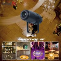 China 40w Indoor Commercial Advertising Gobo Projector Lamp Led logo Floor Projector Welcome Source Factory for sale