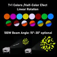 China 100W Logo Gobo Projector Light — IP65 Outdoor DMX512 Custom Pattern Projection for Advertising, Building & Events for sale