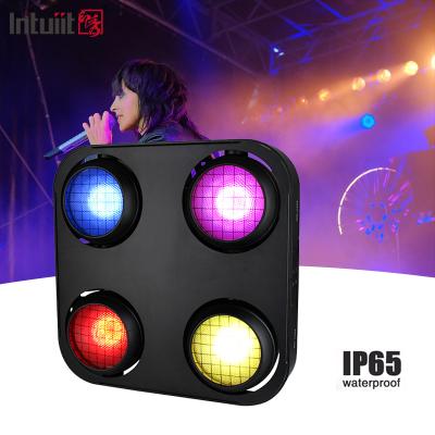 China 4X90W 4 Eye Led Cob Blinder Light Amber Warm White 2In1 Ip65 Waterproof Led Stage Light for sale