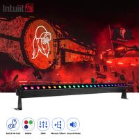 China Stage Wash Light Bar DMX 24*2W RGBW 4IN1 24 LED DJ Lights 9°Beam  Angle Wall Washer Strip Light Bar for Wedding Church DJ Gig Live Events for sale