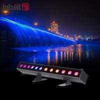China 12*2W 4-in-1 IP65 LED Wash Bar Battery Powered RGBW Projection Lights Beam Effect for sale