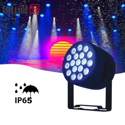 China IP65 Outdoor LED Par Lights - 18x20W RGBWA UV 6in1 Waterproof DJ Stage Light Sound Activated Auto RDM Support&DMX Control Uplights for Wedding Birthday Music Light Show Party Events Stage Lighting for sale