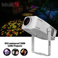China 200W ZOOM 10-30degree Exterior Outdoor Waterproof LED Gobo Logo Image Advertising Rotary Projection Projector for sale