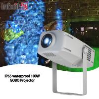 China LED Water Ripple Light 100W Water Wave Light DMX512 Waterproof Outdoor Water Projector for Wedding Christmas Decoration for sale