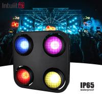 China 200W 4 Eyes COB Amber/Warm White 2in1 Outdoor Aluminum Audience Blinder Effect Led Stage Light for sale