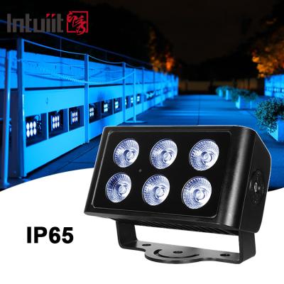 China Waterproof IP65 City Color DMX512 6x5W Rgbw Outdoor Led Wall Wash Flood Light for sale