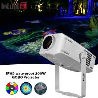 China 200W Outdoor Gobo Projection Waterproof IP65 DMX LED Logo Projector Light for Building for sale