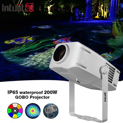 China 200W Outdoor Gobo Projection Waterproof IP65 DMX LED Logo Projector Light for Building for sale