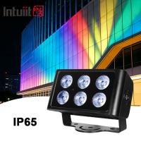 China DMX512 RGBW Colorful Facade Lighting Outdoor Aluminum LED 6x5W Wall Washers Commercial Buildings Decorative Wall Flood Spot Light for sale