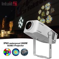 China Outdoor 200W Waterproof Pattern LED Gobo Image Logo Projector Light for Plaza Christmas Festival Advertising for sale