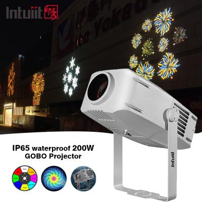 China Outdoor 200W Waterproof Pattern LED Gobo Image Logo Projector Light for Plaza Christmas Festival Advertising for sale