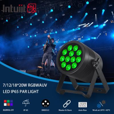 China LED 7/12/18X20W Rgbwa Uv 6In1 Waterproof DMX 512 Led Par Light for Outdoor Projects for sale