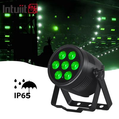 China IP65 Waterproof Professional Stage DJ Disco Lights 7*20W RGBWA UV 6in1 LED Par Lights with DMX512 Control for sale